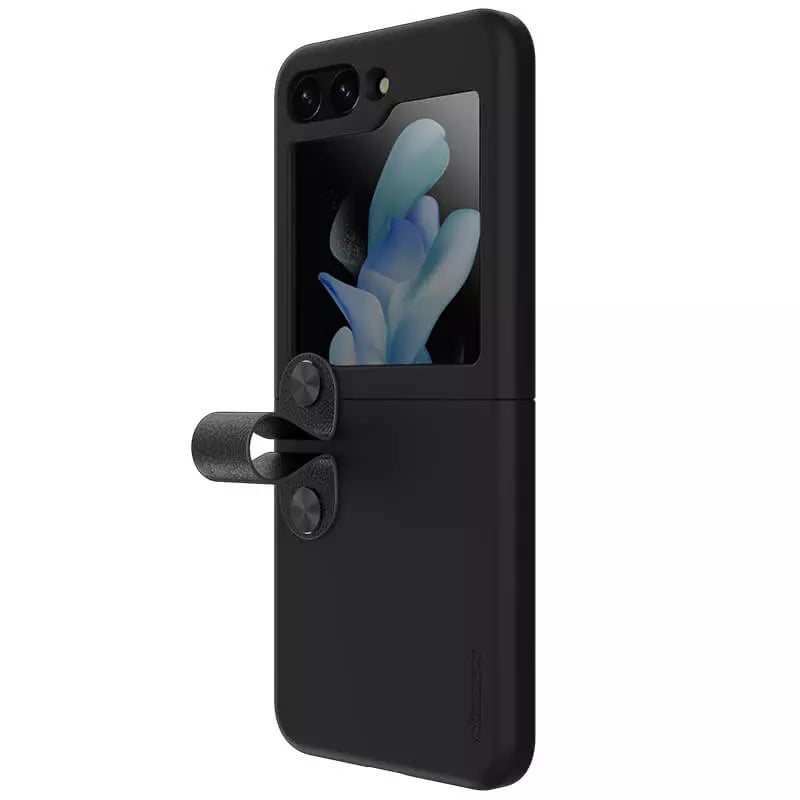 Samsung Galaxy Z Flip 5 Nillkin Finger Strap Liquid Silicone Case Cove ...