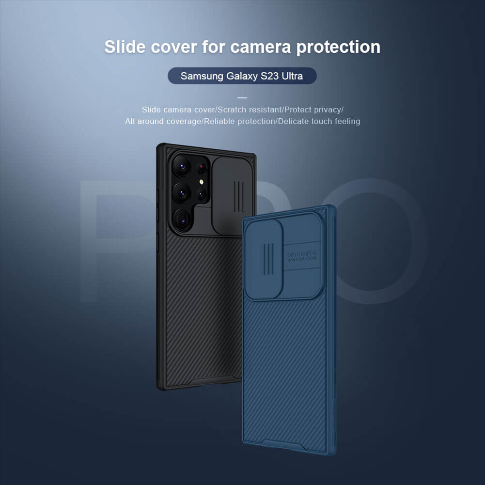Samsung Galaxy S24 Ultra Nillkin Camshield Case Cover Black – Leathon