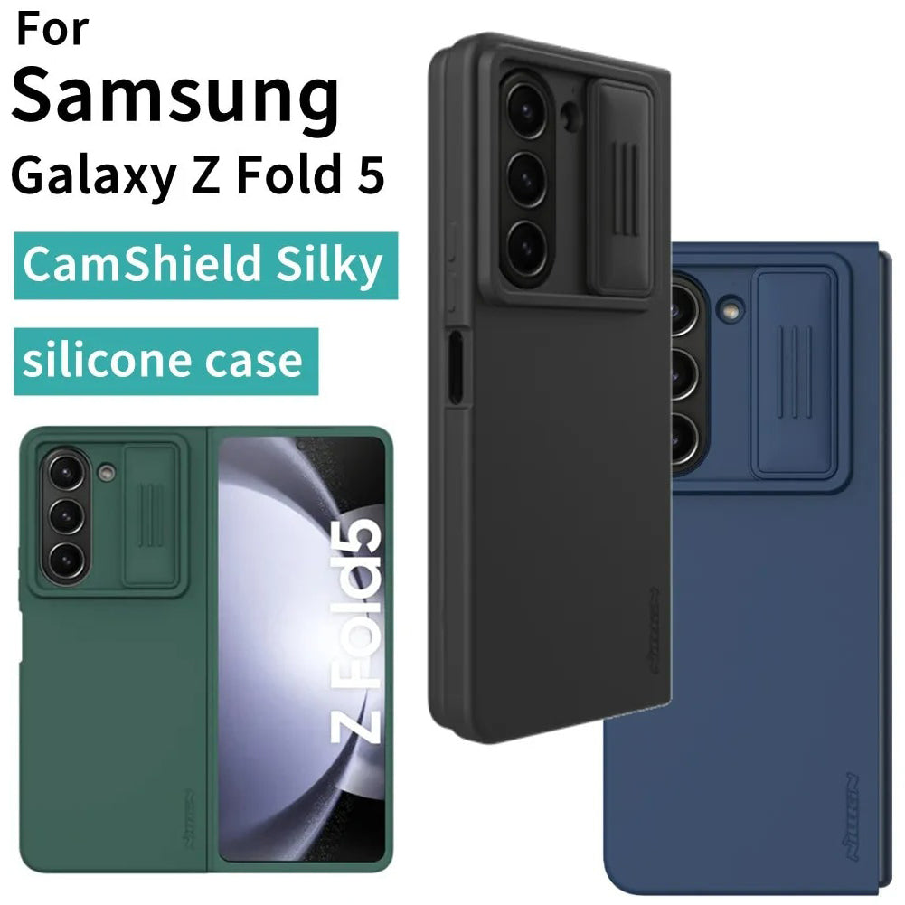 Samsung Galaxy Z Fold 5 Nillkin CamShield Silky Silicone Case Cover ...