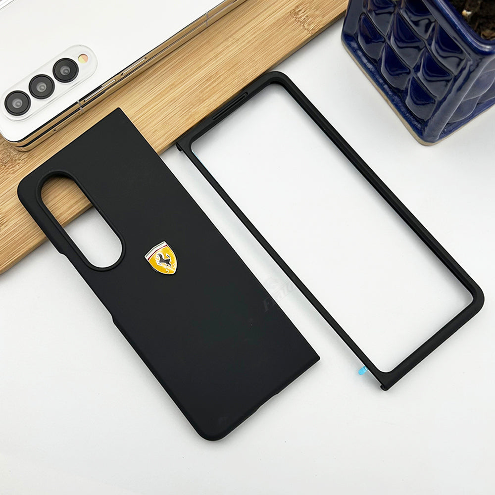 Samsung Galaxy Z Fold 4 Ferrari Sports Car Logo Case Cover – Leathon